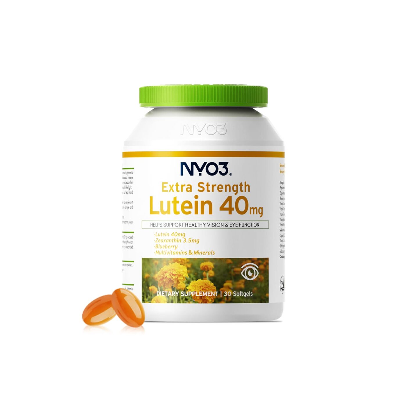 Buy Complex Lutein Zeaxanthin Softgels Online | NYO3® - NYO3®