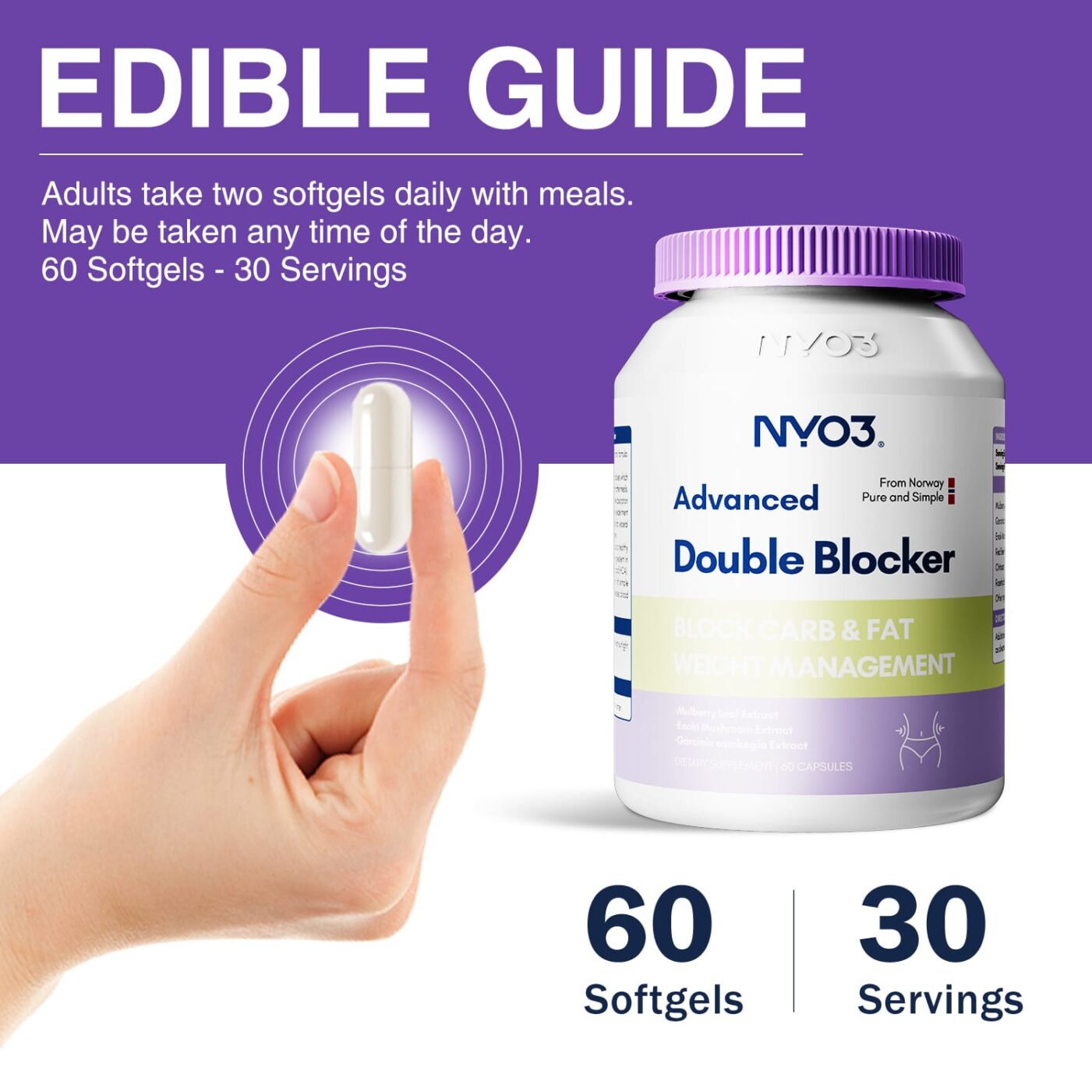 Buy Advanced Double Blocker Capsules Online - NYO3®